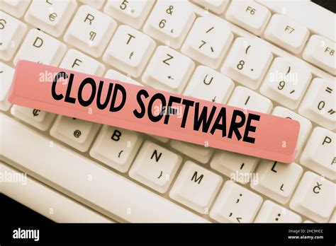 Conceptual Caption Cloud Software Business Approach Programs Used In