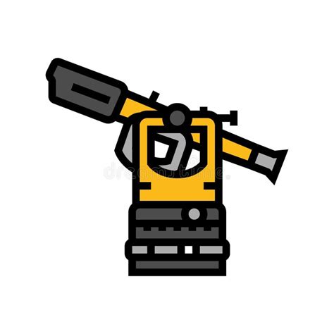 Transit Level Tool Civil Engineer Color Icon Vector Illustration Stock