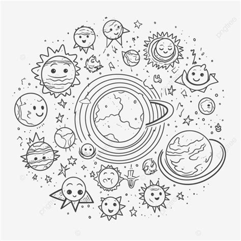 행성 및 우주 문자 색칠 페이지 개요 스케치 드로잉 벡터 태양계 그림 태양계 개요 태양계 스케치 Png 일러스트 및 벡터 에 대한 무료 다운로드 Pngtree