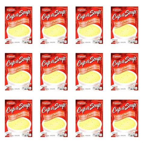 Lipton Cup A Soup Instant Soup For A Warm Cup Of Soup Cream Of Chicken