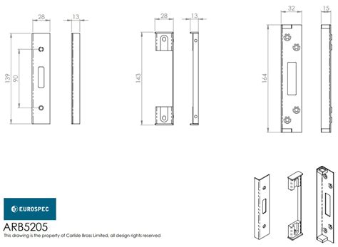 Carlisle Brass Deadlock Bs Rebate Set Construction Supplies