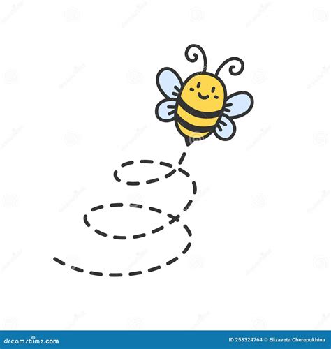 Ruta De Vuelo De Abejas Ruta De Puntos De Viaje La Trayectoria De