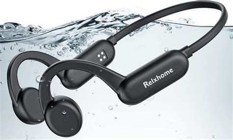 Relxhome Wireless Bone Conduction MP3 Headphones 8G Memory IP68