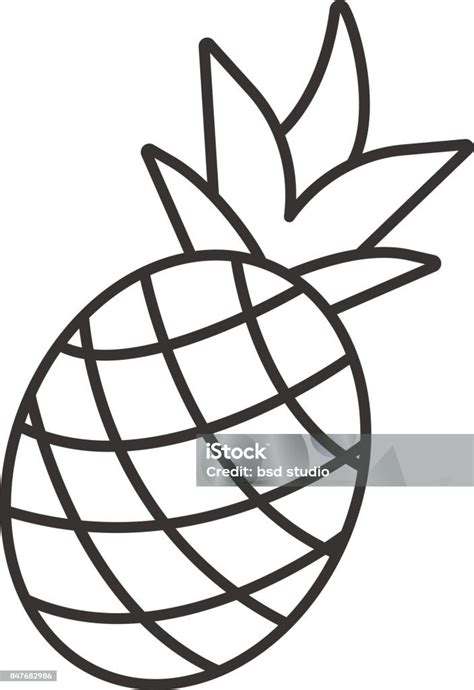 鳳梨圖示向量圖形及更多剪裁圖圖片 剪裁圖 圖示 垂直構圖 Istock