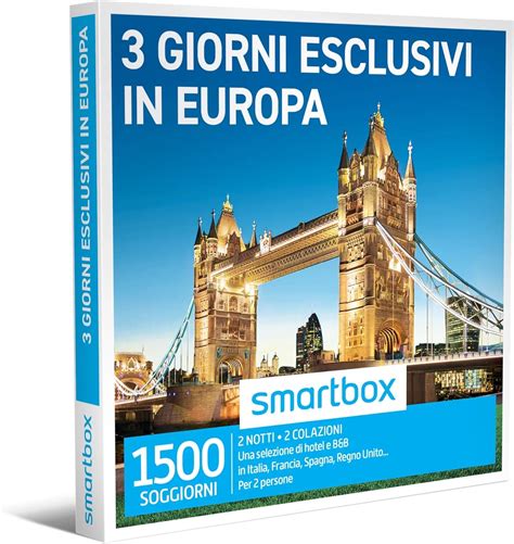 Smartbox Cofanetto Regalo 3 Giorni Esclusivi In Europa Idea Regalo
