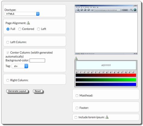 Gerador De Layout Em Css Sitesmais