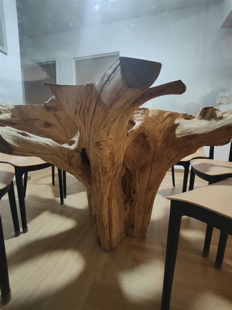 Rare Tree Root Round Dining Table Furniture Home Living Furniture Tables Sets On Carousell