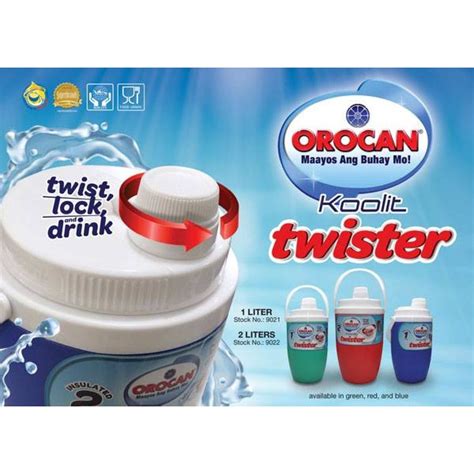 Orocan Coolman Jug Orocan Twister Jug Water Jug Water Dispenser 1liter 2liter Lazada Ph