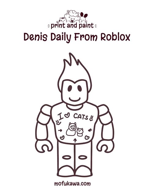 How To Draw Denis Daily From Roblox Easy To Follow