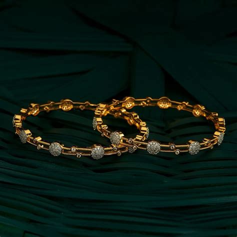 Cz Bangles Gold Bangles Indian Bangles Diamond Bangles Zircon Bracelets Bangle Pair Indian