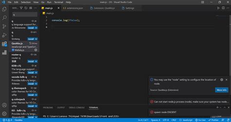 Guy Help This Extension Quokka Js Is Not Working For Me Help Please R Vscode