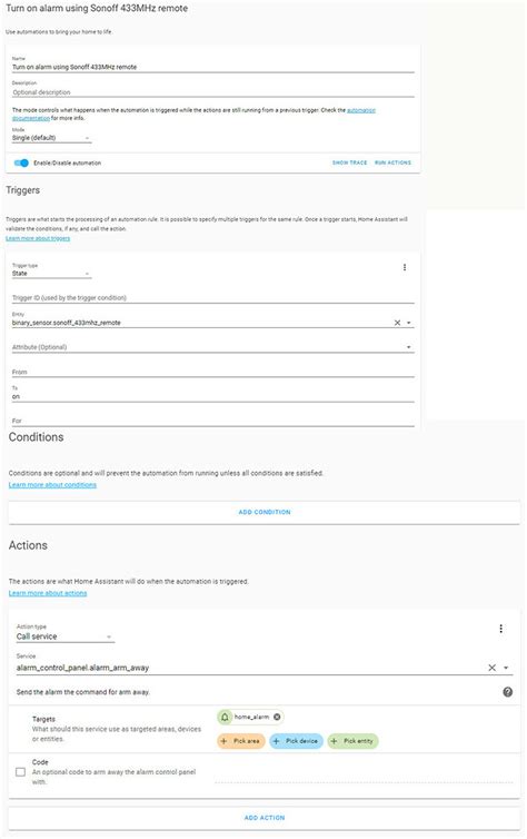 Required Key Not Provided Binary Sensor Automation Created Using