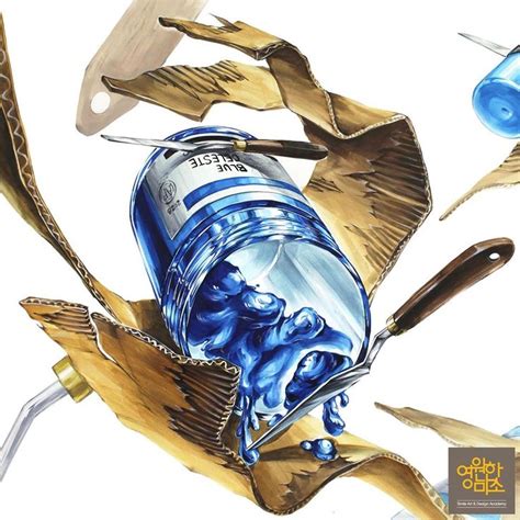 Smileartno1 On Instagram 포스터물감나이프골판지 물감 꾸덕함이 좀 약한 기초디자인 기디 학생작 주제부 개체표현 질감표현 그림스타