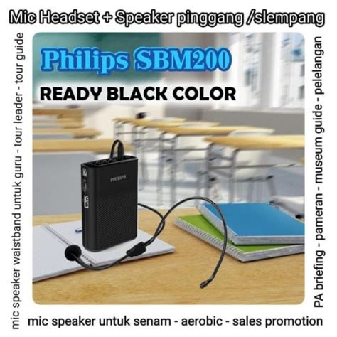 Jual Speaker Guru Waistband Plus Headset Mic Spk Pinggang Philips