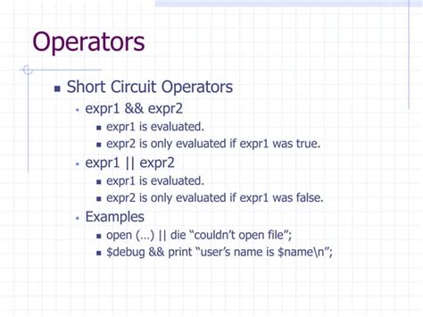 Introduction To Perl Ppt