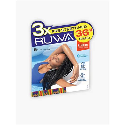 Sensationnel 3x Ruwa Pre Stretched Braid 36 Braids And Wigs