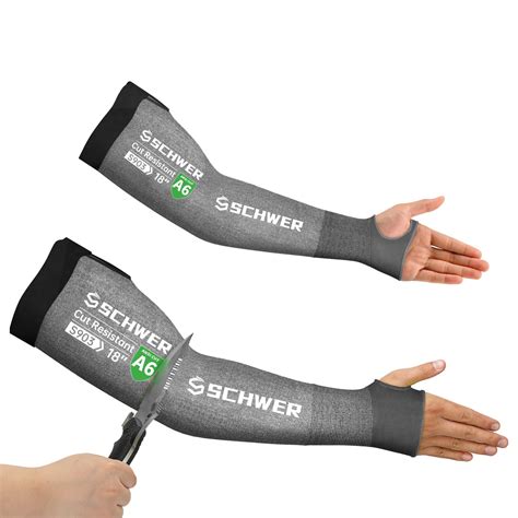Schwer Ansi A6 Cut Resistant Arm Sleeves For Menandwomen