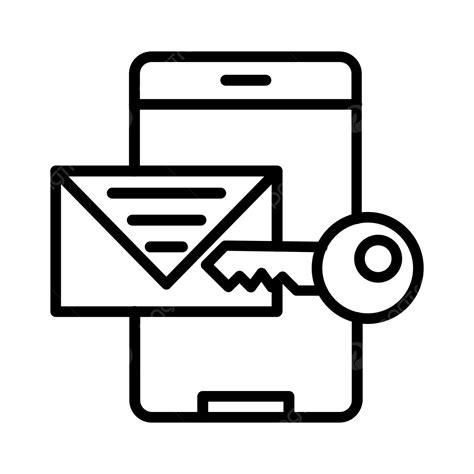 Authentication Line Icon Vector Authentication Lock Outlined PNG And