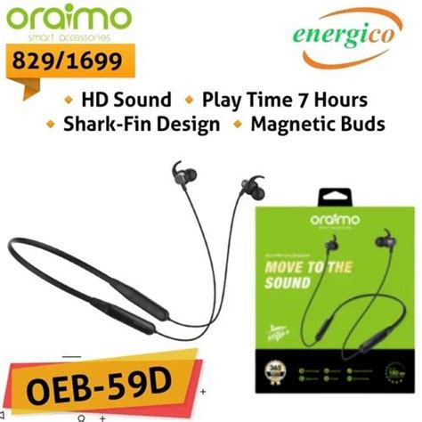 oraimo oeb e59d neckband at ₹ 690 piece neckband earphones in new