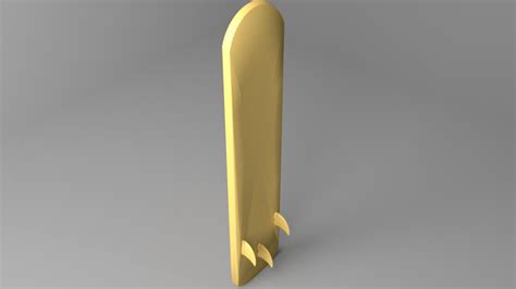 3d Surfboard Flat Turbosquid 1575504