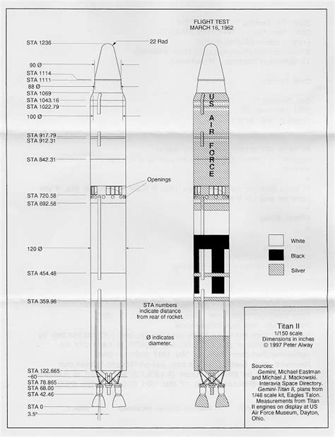 Titan Gemini Spacecraft Drawings