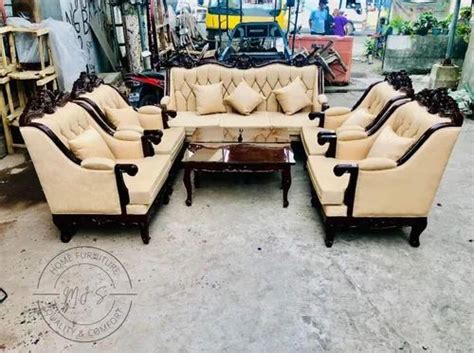 Wooden Seater Fabric Sofa Set At Piece In Saharanpur ID