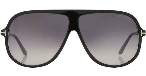 Tom Ford Spencer Smoke Gradient Pilot Sunglasses In Black For Men Lyst