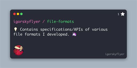 GitHub Igorskyflyer File Formats Contains Specifications APIs Of Various File Formats I