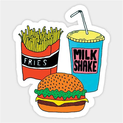 Fast Food Sticker Burger Lover