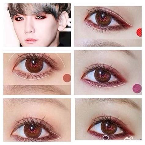 kpop idol makeup tip Корейский макияж Красивый макияж Макияж