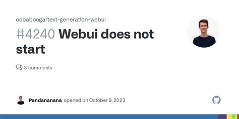 Webui Does Not Start · Issue 4240 · Oobaboogatext Generation Webui