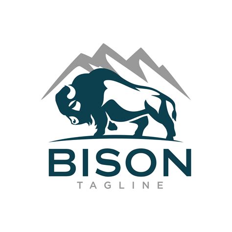Bison Mascot Vector Logo Design Inspiration 7923280 Vector Art At Vecteezy