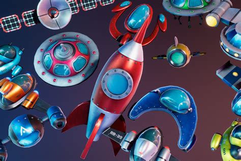 Galaxy Pack Spaceships 3d Props Unity Asset Store