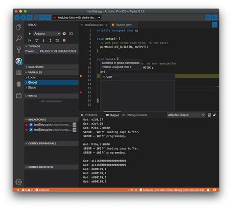 Info Debug Functionality An Update · Issue 87 · Arduinoarduino