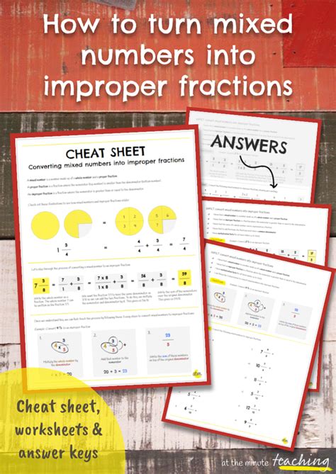 How To Turn Mixed Numbers Into Improper Fractions At The Minute