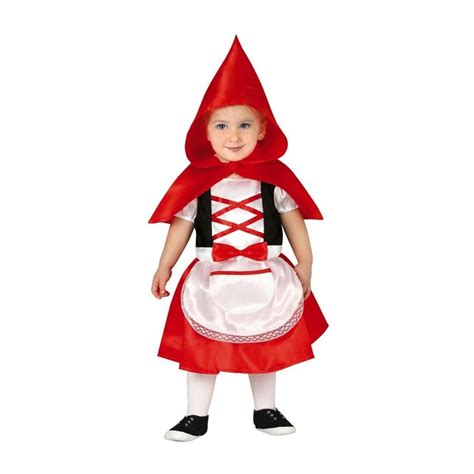 Guirca Costume Vestito Cappuccetto Rosso Neonata 12 24 Mesi Festa C