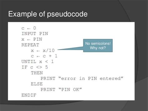 pseudocode
