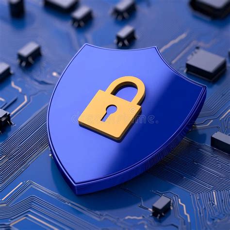 A Conceptual Representation Of Cybersecurity Featuring A Digital Lock