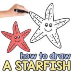 How To Draw A Starfish Step By Step Drawing Tutorial Easy Peasy And Fun