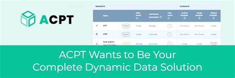 acpt wants to be your complete dynamic data solution webtng