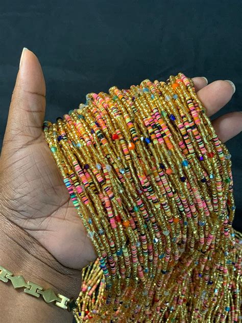 Authentic West African Crystal Waist Beads For Women Style No 95