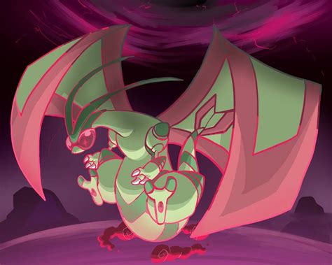 Gigantamax Flygon By Supergalaxyrider Cute Pokemon Wallpaper Pokemon