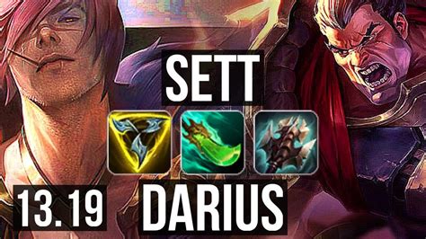 Sett Vs Darius Top 9 Solo Kills Br Diamond 1319 Youtube