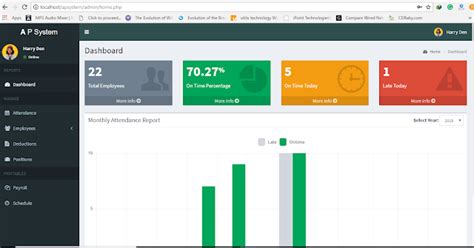 attendance and payroll system in php with source code download free