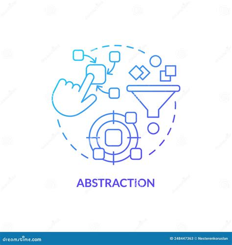 Icono De Concepto De Gradiente Azul De Abstracción Ilustración Del Vector Ilustración De