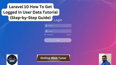 Laravel 10 How To Get Logged In User Data Tutorial Online Web Tutor