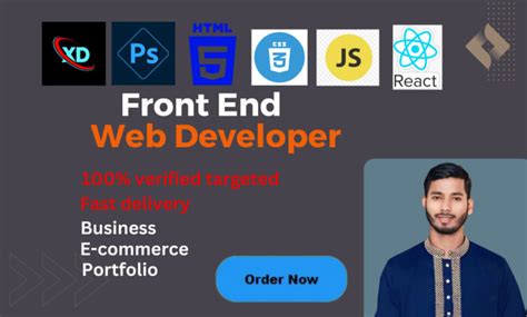 Be Your Front End Web Developer Using Html Css Javascript Website By Devsojib68 Fiverr