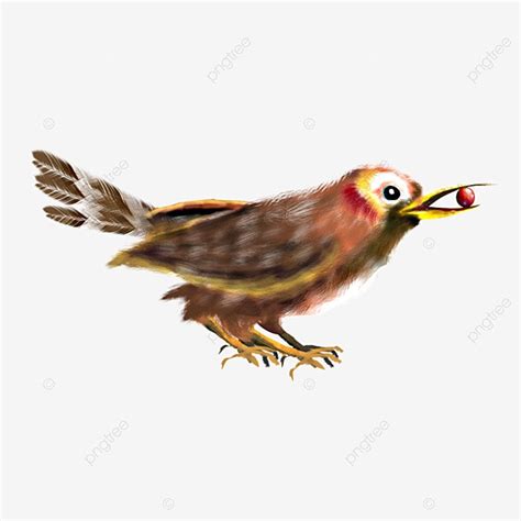 Elementos Png De Aves Pintadas A Mano Png Elemento Nacional Pajarito
