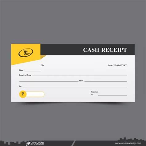 Download Cash Receipt Cdr Design Vector Coreldraw Design Download