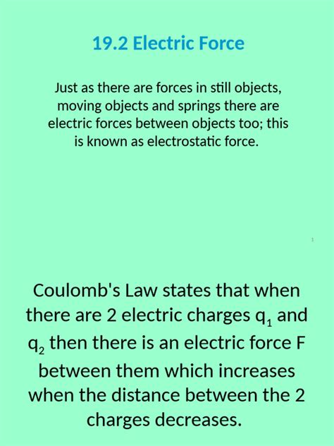 19 2 Electric Force Pdf